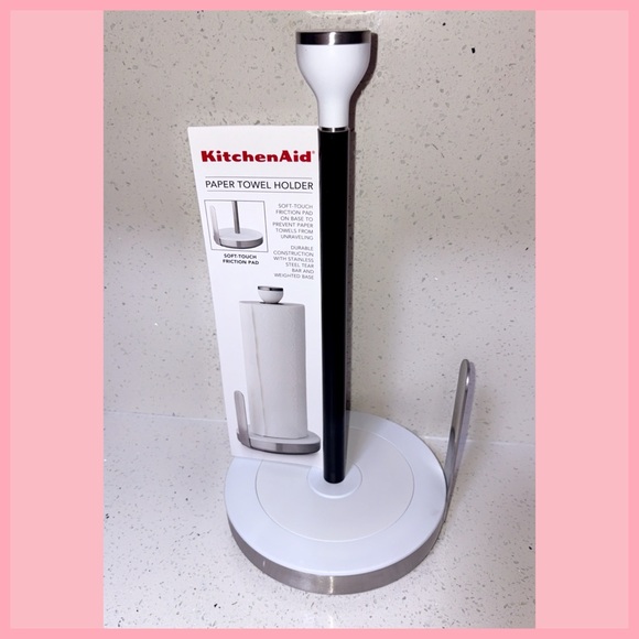 KitchenAid | Kitchen | Kitchenaid White And Black Paper Towel Holder ...